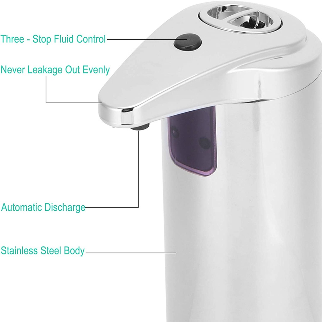 Saboneteira Inteligente Automatica Dispenser Inox Com Sensor Para ...