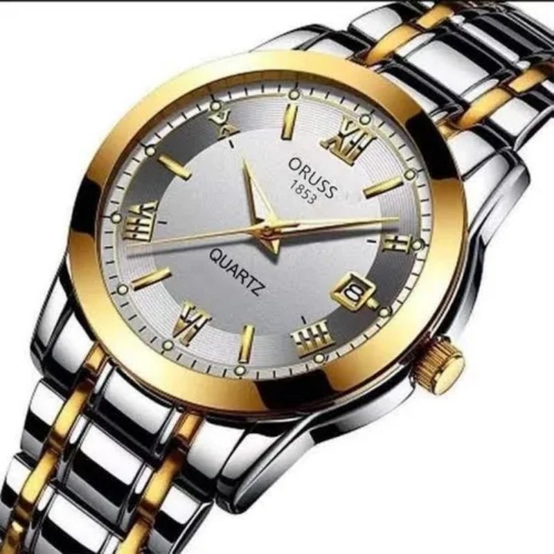 Relógio Luxo Oruss 1853 Dourado A prova D'água | Shopee Brasil