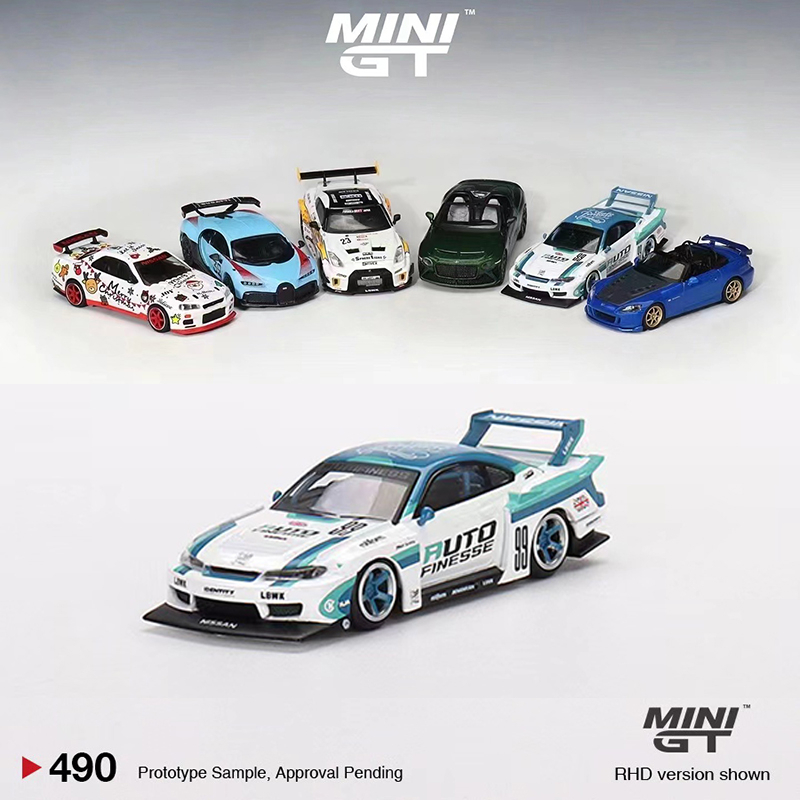 MINI GT 1 : 64 Modelo De Carro Nissan LB-Super Silhouette S15 Silvia Auto Finesse Veículo ...