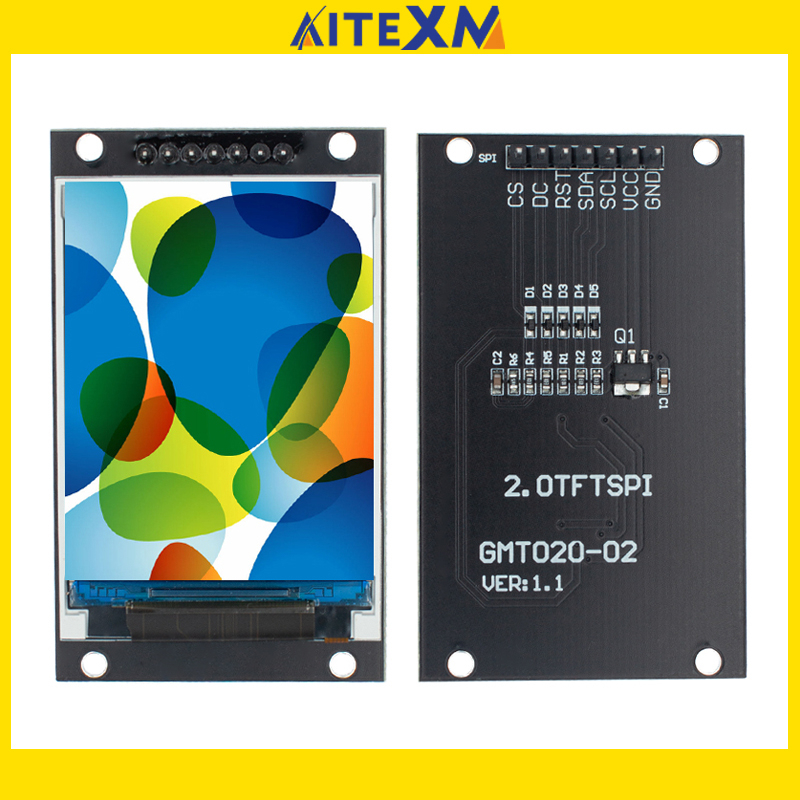 Display LCD OLED De 2,0 Polegadas TFT IC ST7789V 240RGBx320 Dot-Matrix SPI Interface Para O ...