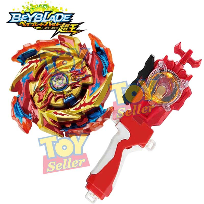 Beyblade Burst B-174 Vermelho Limite Break DX Set Super King Com Spark ...