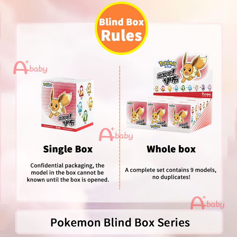 Pokemon Blind Box (Eevee/Sylveon/Umbreon/Espeon/Glaceon/Leafeon/Flareon ...