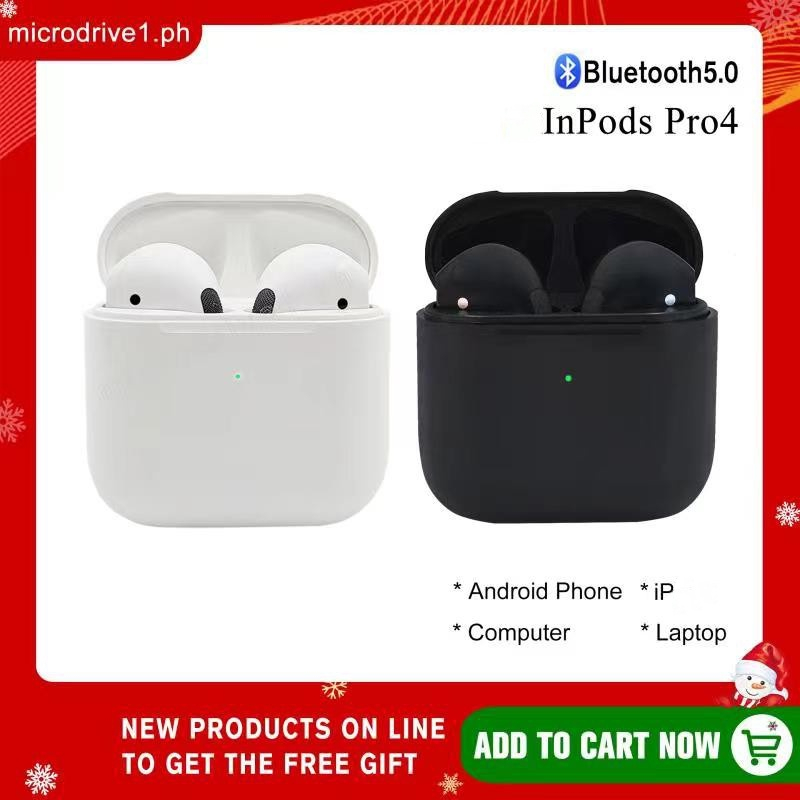 Pro4 TWS Fones De Ouvido Sem Fio Pro 4 Bluetooth InPods Para Android E Smart Phone | Shopee Brasil