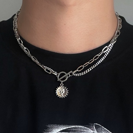 Colar Redondo Retrô Com Dupla Camada Para Retrato De Cartões/Europa E ...