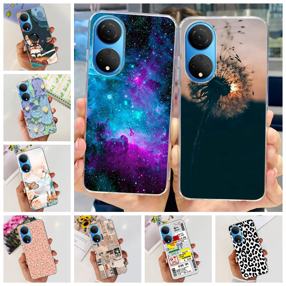 Honor X7 Caixa De Luxo Espaço Silicone Transparente Capa Traseira Do ...