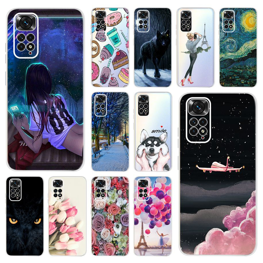 Xiaomi Redmi Nota 12 Pro 4G 2023 Estojo Moda Capa Traseira Em Silicone Macio Impresso 11 5G Para ...