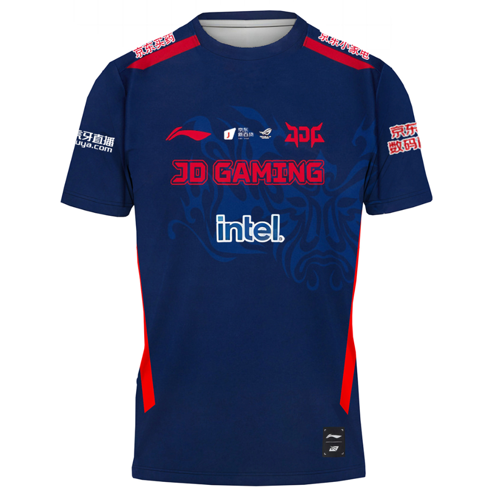 Equipe JDG Jersey 2023 S12 Manga Curta Masculina LPL Camiseta De RULER Vestuário Esportivo ...