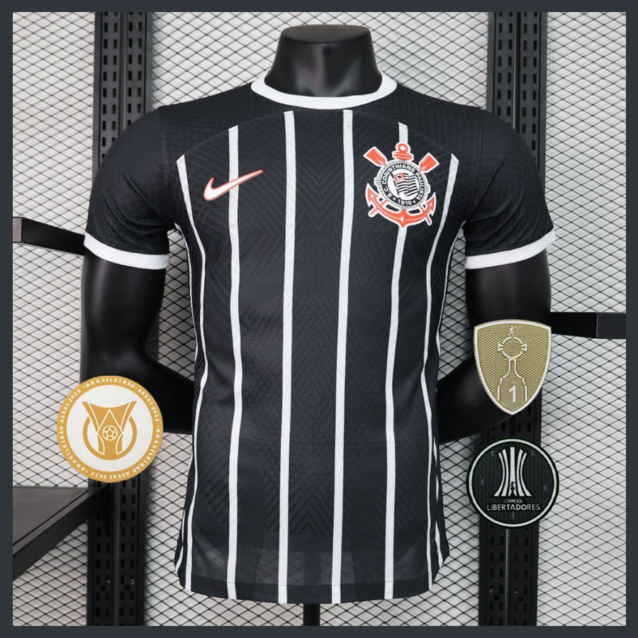23/24 Camisa Corinthians away Player Edição Camiseta Jersey Futebol ...
