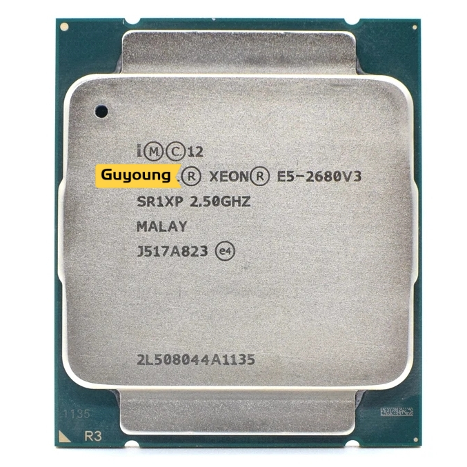 Processador CPU YZX Xeon E5 2680 V3 E5 2680V3 E5-2680V3 E5-2680 V3 ...