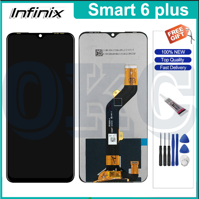 Tela Frontal Touch Display Para Infinix Smart 6 Plus X6823 Original LCD ...
