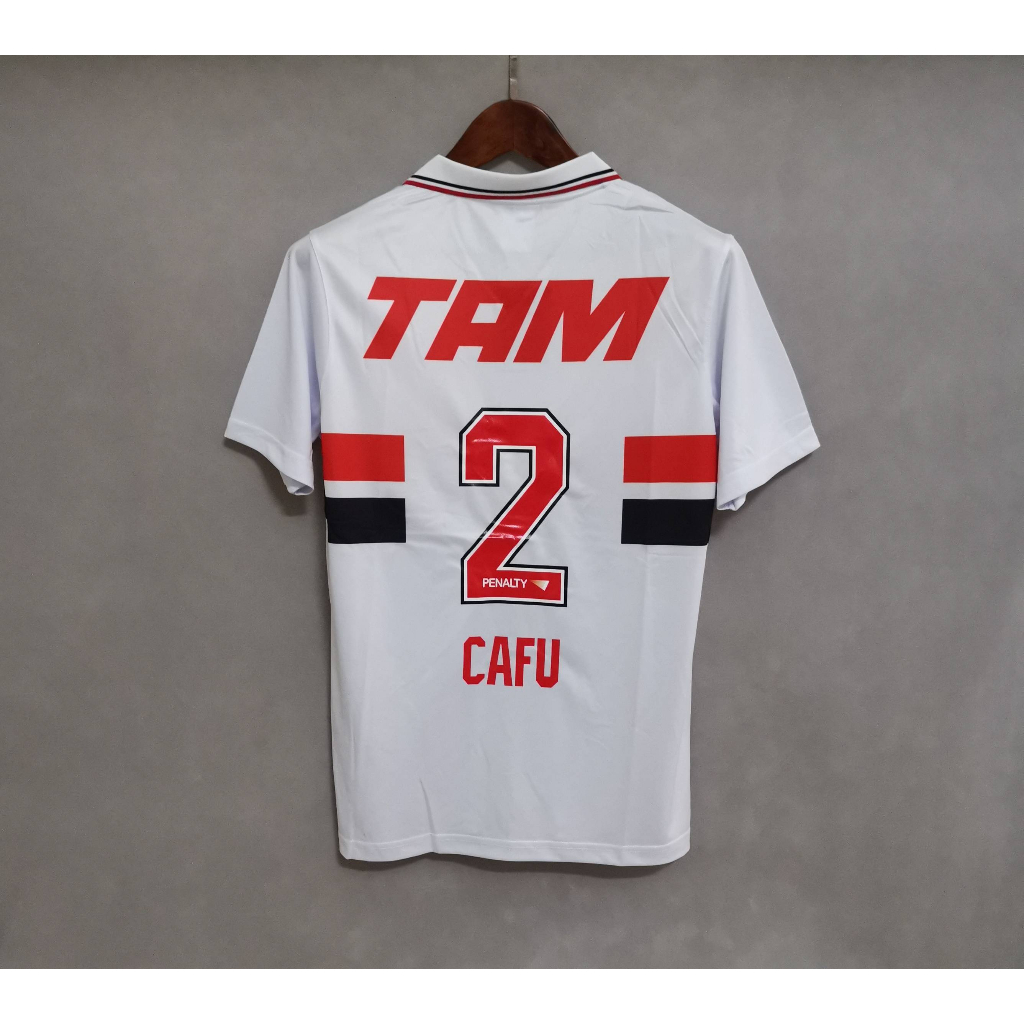 93-94 retro São Paulo CAFU Alta Qualidade Custom Home Vintage Football ...