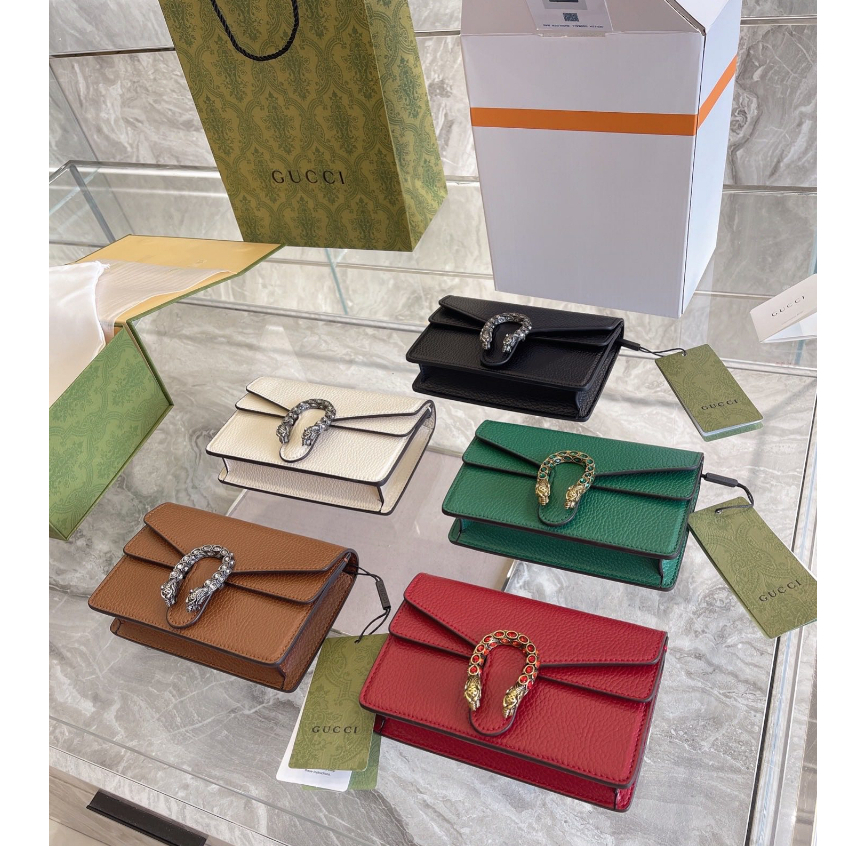Gucci Dionysus Full Leather mini Bacci Bag Em Corrente (Embalagem Para ...