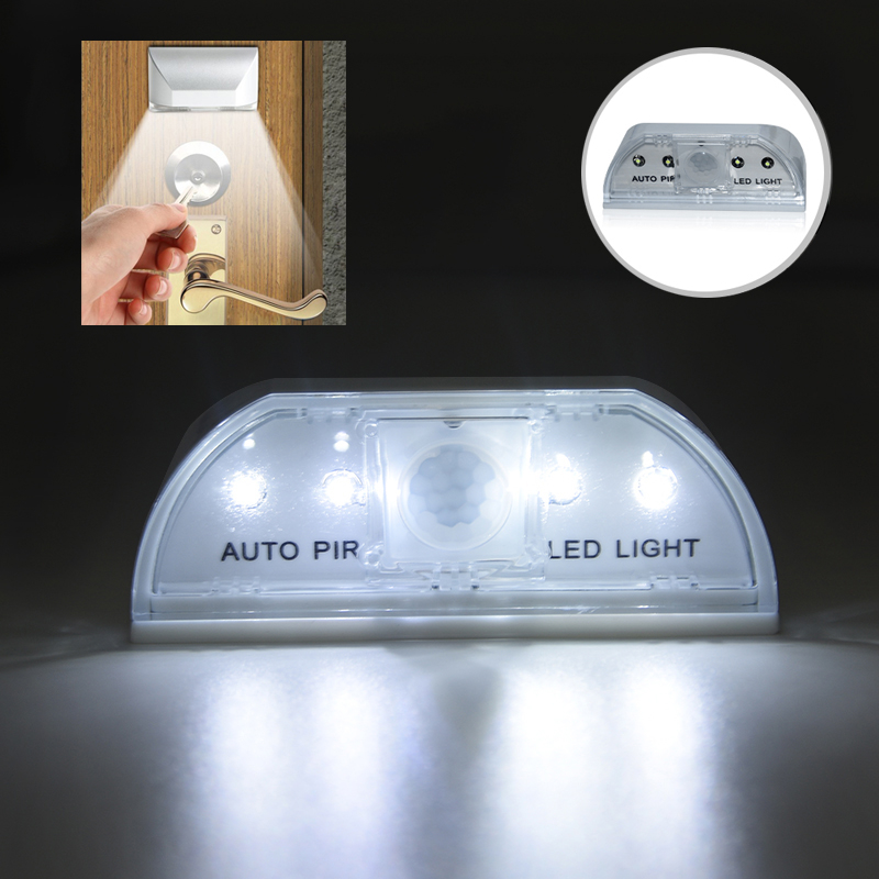 LED Smart Door Lock Light Handle Sensor De Furo De Chave Luz Nocturna ...
