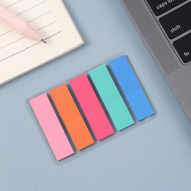 100 Folhas Morandi Cor Adesiva Notas Memo Pad Autocolante Bookmark ...