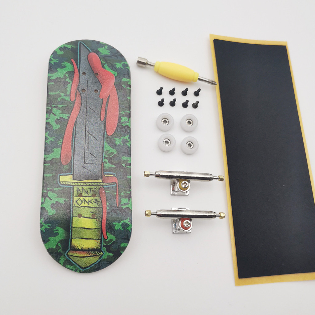 Conjunto De Skate Com Dedo De 34mm 32mm Rodas CNC De Convés Gráfico ...