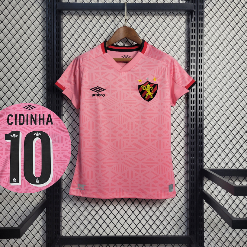 Camisa De Time 2022-2023 Femininas R-S Recife Camisetas Cor-De-Rosa ...