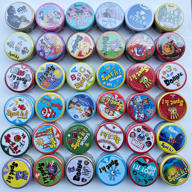 31 55pcs Dobble Card Game Spot It Jogo De Tabuleiro De Cartas Para