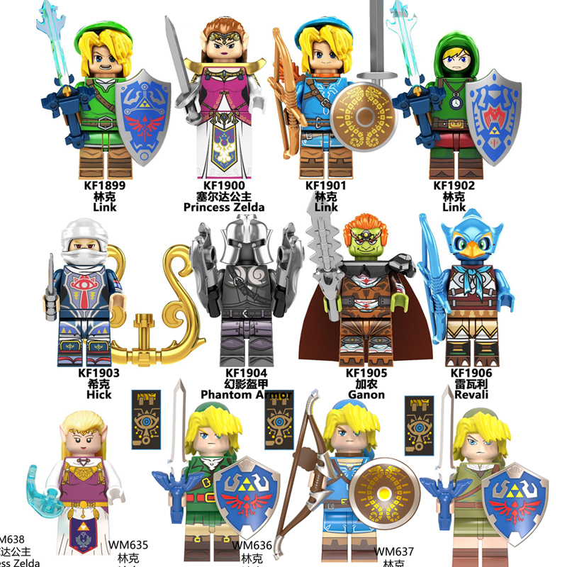 Minifiguras A Lenda Dos Blocos De Construção De Zelda Liga Princesa ...