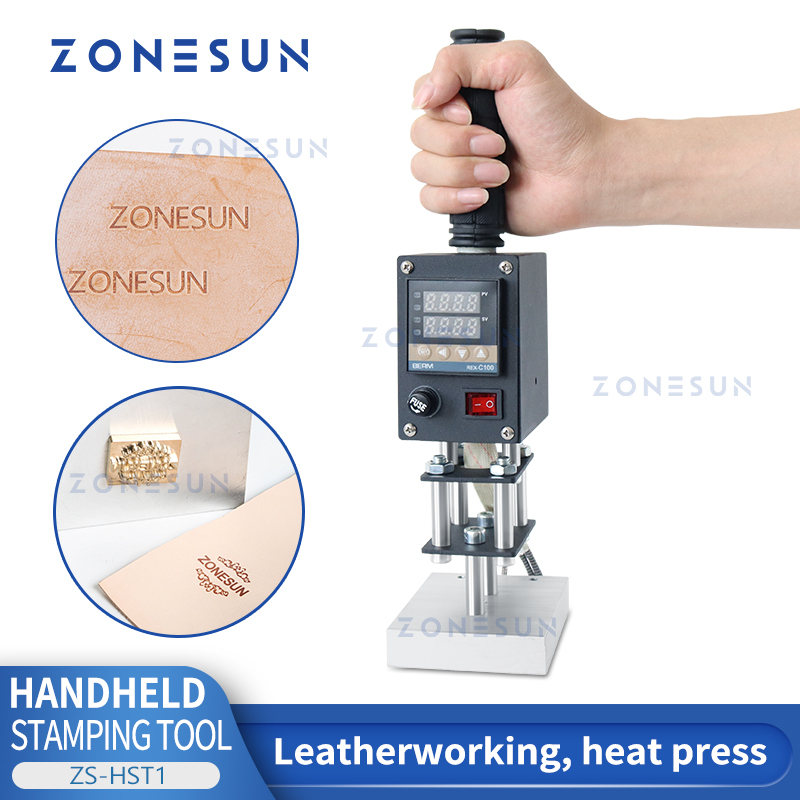 ZONESUN ZS-HST1 Máquina De Estampagem De Folha Quente Portátil Gravação ...