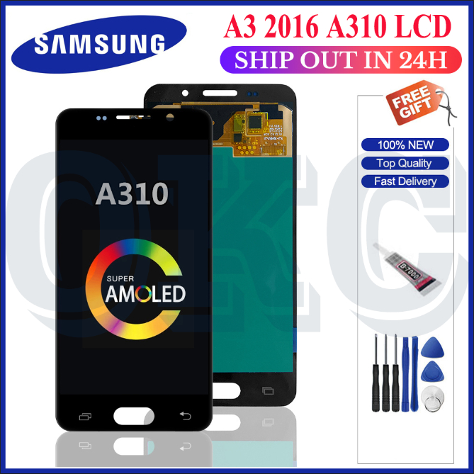 Tela Frontal Touch Display Para Samsung Galaxy A3 2016 A310 A310F ...