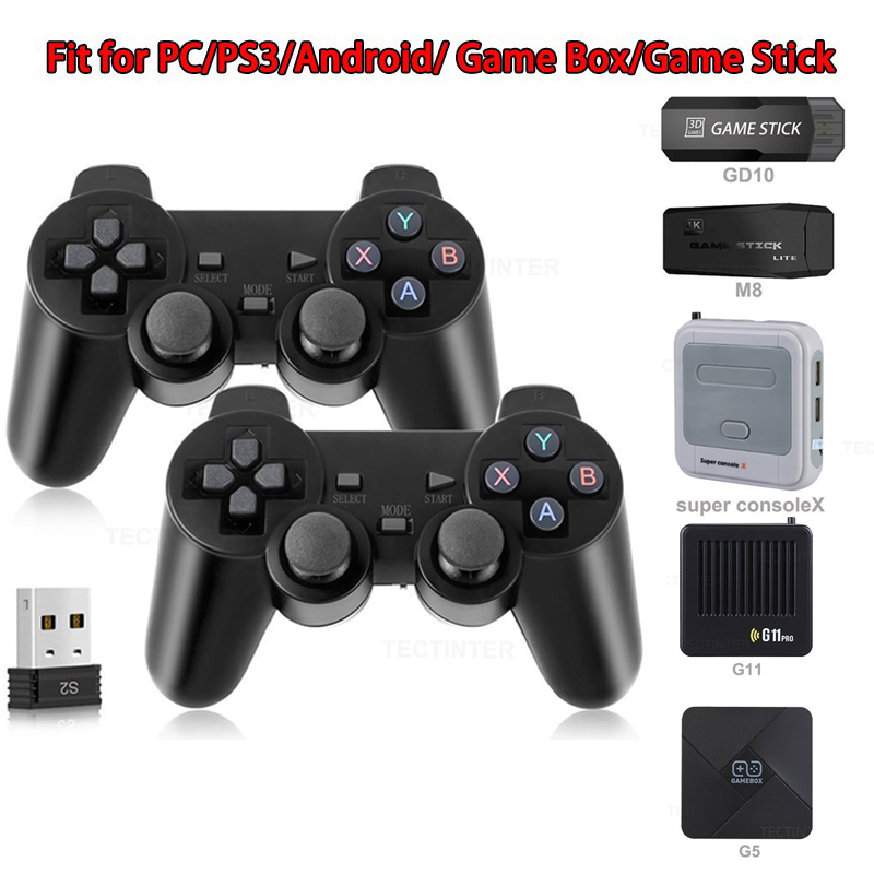 2.4Ghz Controlador Sem Fio Para PC Joystick Gamepad Game Stick/Telefone ...