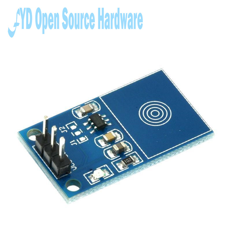 TTP223 Módulo Sensor De Toque Capacitivo De Interruptor Digital Para Arduino | Shopee Brasil