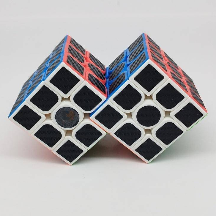 Jogo Do Cubo De Rubiks De Fibra De Carbono 2x2 3x3 Speed Rubics Cube ...