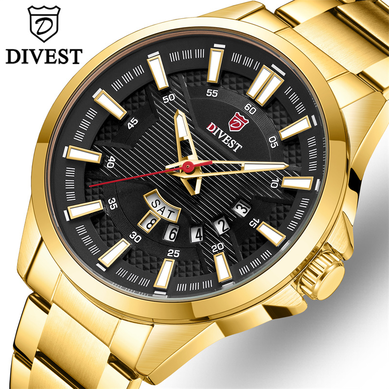DIVEST Fashion Relógios Masculinos De Quartzo Originais De Luxo Da ...