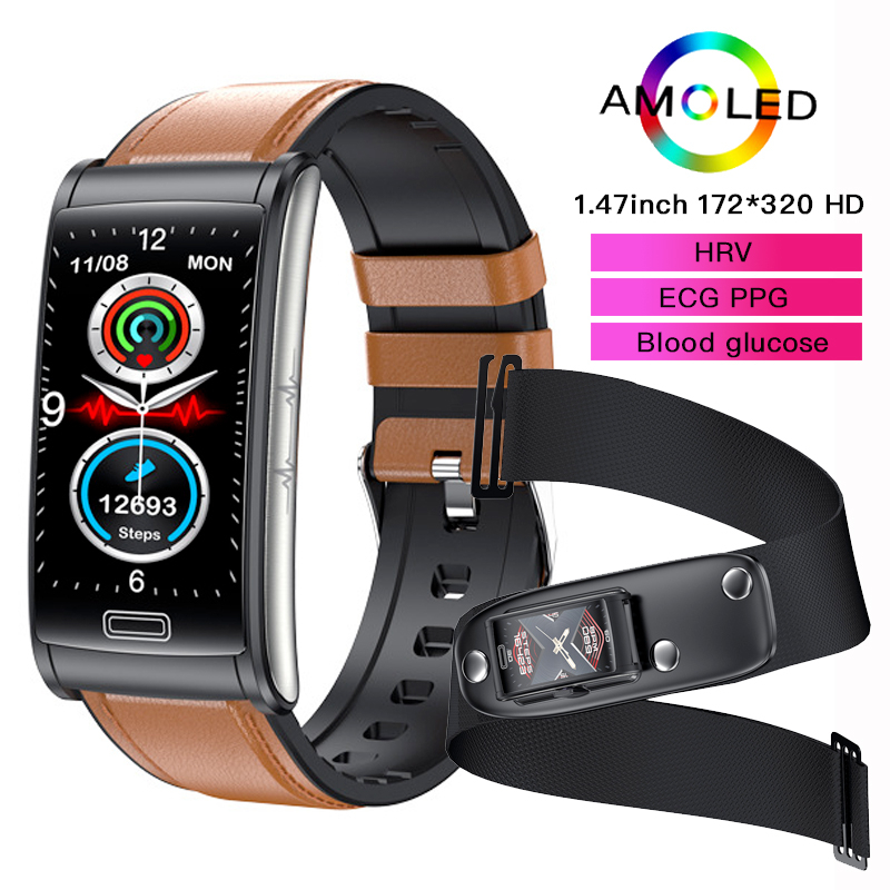 Relógio De Pressão Arterial Original E600 Smart Watch Glicose Não ...