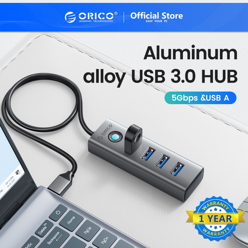ORICO USB HUB 350MB/S Alta Velocidade Tipo C 4 Portas 3.2 GEN1 ...