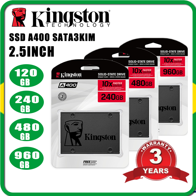 SSD Kingston A400 Unidade De Estado Sólido SATA 3 120GB 240GB 480GB 960GB Para laptop De Mesa ...