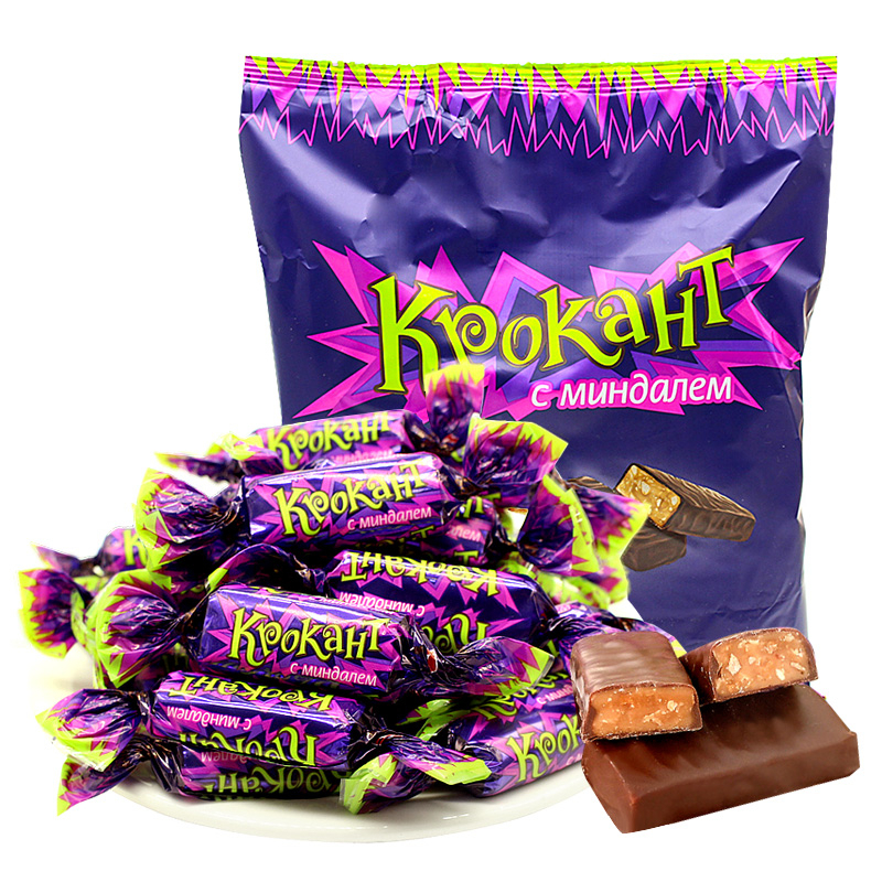 Doce De Khocolate Com Nozes Snack Food Palha Rússia KDV Chocolate Candy ...