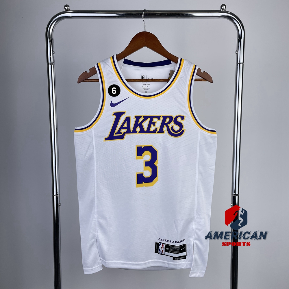 Camisa De Basquetebol Masculina Los Angeles Lakers 3 Anthony Davis ...