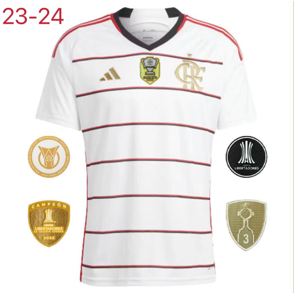 Flamengo 23023/24 Camisa Branca De Futebol De Qualidade Tailandesa ...
