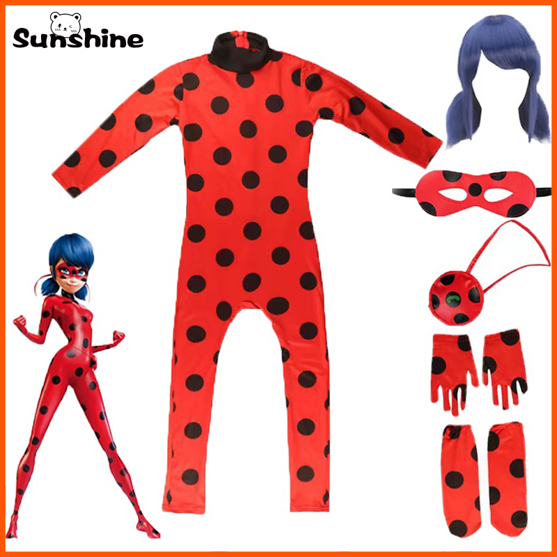 Ladybug Cosplay Costume Joaninha Cosplay Contos Milagrossos De Roupa De ...