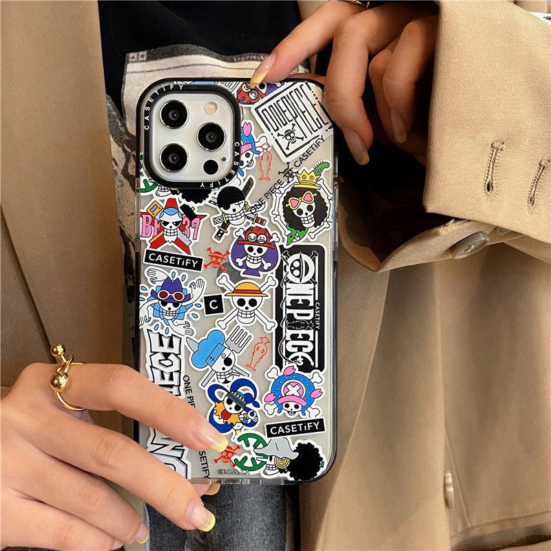 Cartoon Adorável Moda One Piece capa de sofá Samsung Galaxy Note 10 20 ...