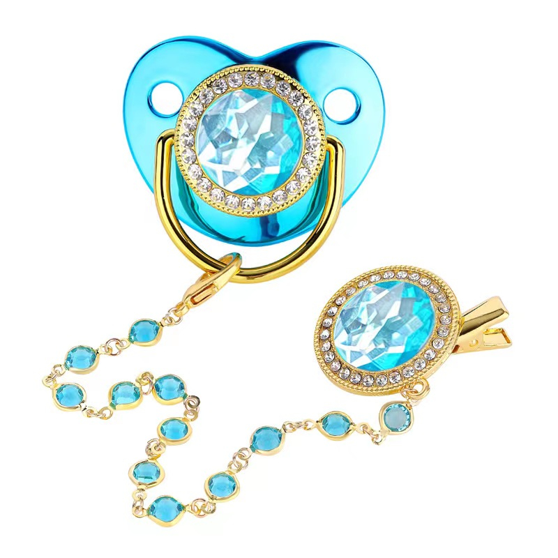 Baby Sleep Diamond Pacifier Silicone Teether Boca De Brinquedo | Shopee ...