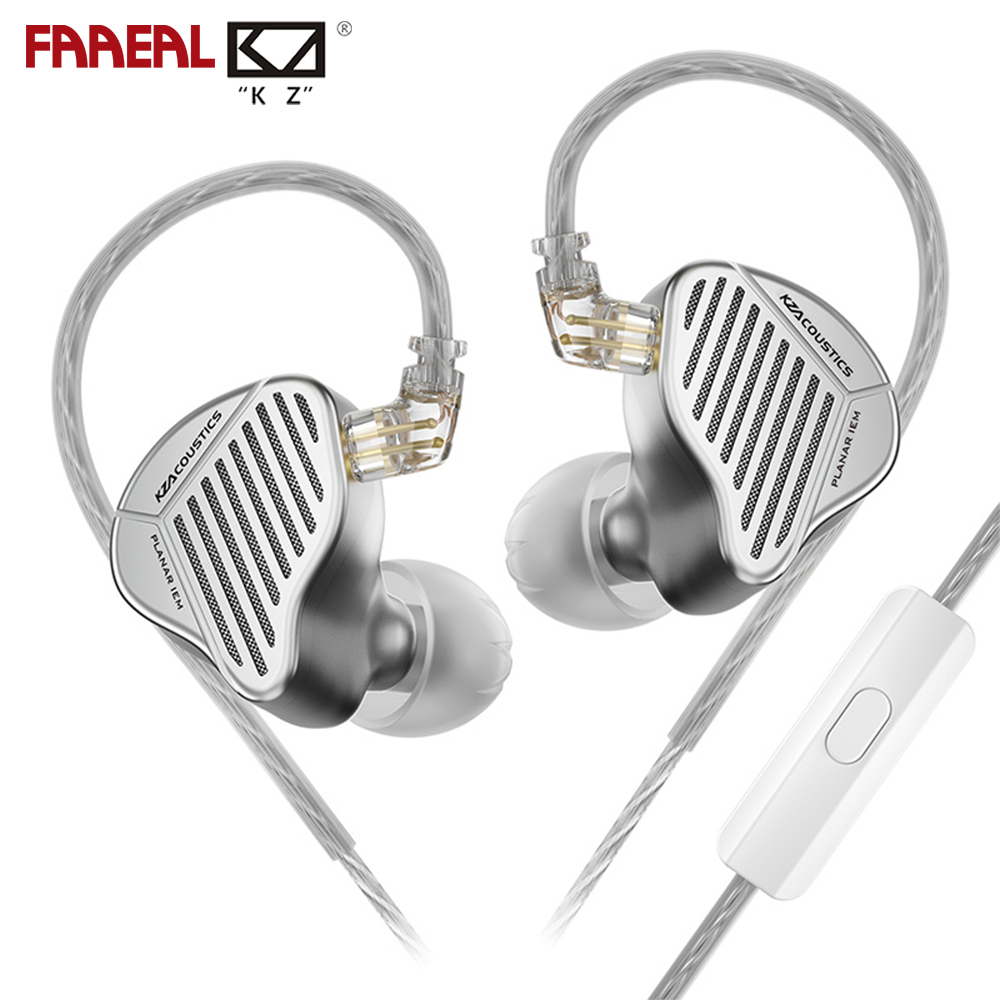 FAAEAL KZ PR1 Planar Driver Fone De Ouvido Balanceado/HiFi Bass Music IEM Monitor De Diafragma ...