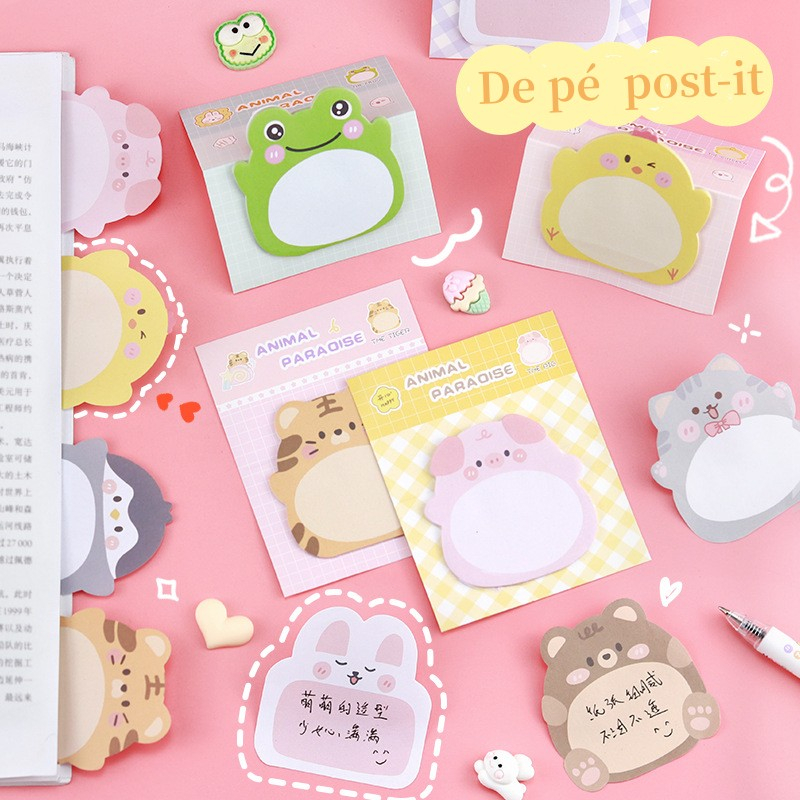 Coreia Cute Funny Funny Cartoon Animal Post-it Notes Mensagem Criativa ...