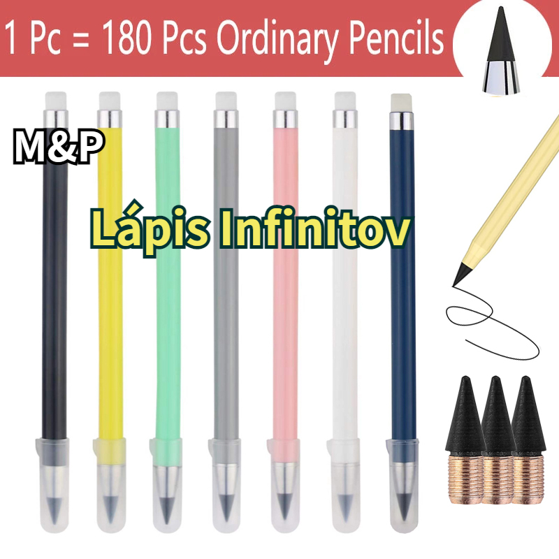 M&P lápis infinito de escrever/lapiseira/ Lápis ilimitado/lápis faber ...