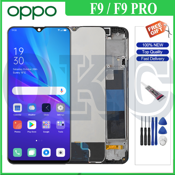 Original Para OPPO F9 F9 pro A7x LCD Com Tela De Toque Digitalizador De ...