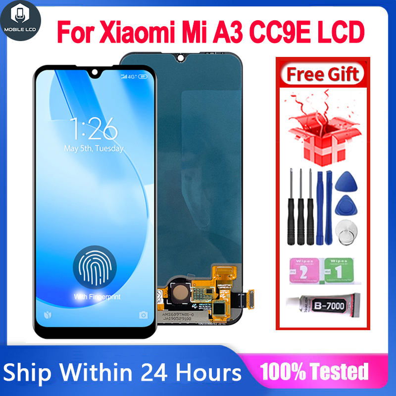 Compatível Com O LCD Original Para Xiaomi Mi A3 CC9E Tela Touch Screen ...