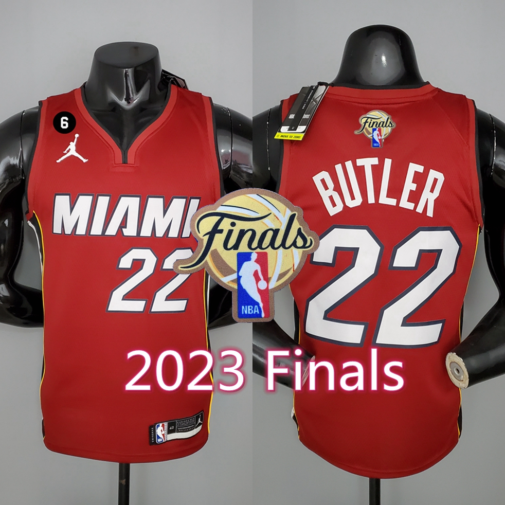 Masculina Camisa 2023 Miami Heat Jimmy Butler Red Camiseta De ...