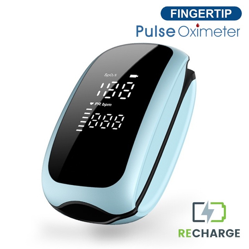 Monitor de Oxímetro de Pulso de Dedo Recarregável Portátil Saturação de ...