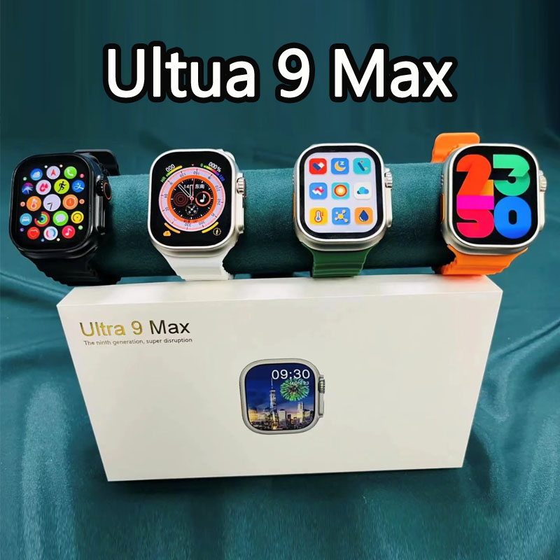Novo Relógio Inteligente AMOLED smartwatch ultra 9 max bluetooth ...
