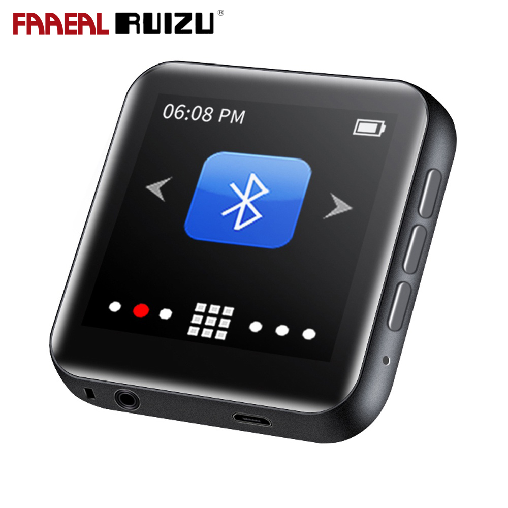FAAEAL RUIZU M4 Bluetooth MP4 MP3 Player Touch Screen Leitor De Música ...