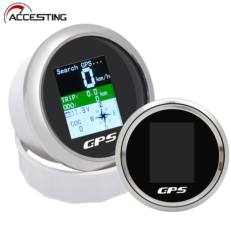 Medidor De Velocidade Digital GPS De 85mm Nó MPH Km/h Ajustado ...