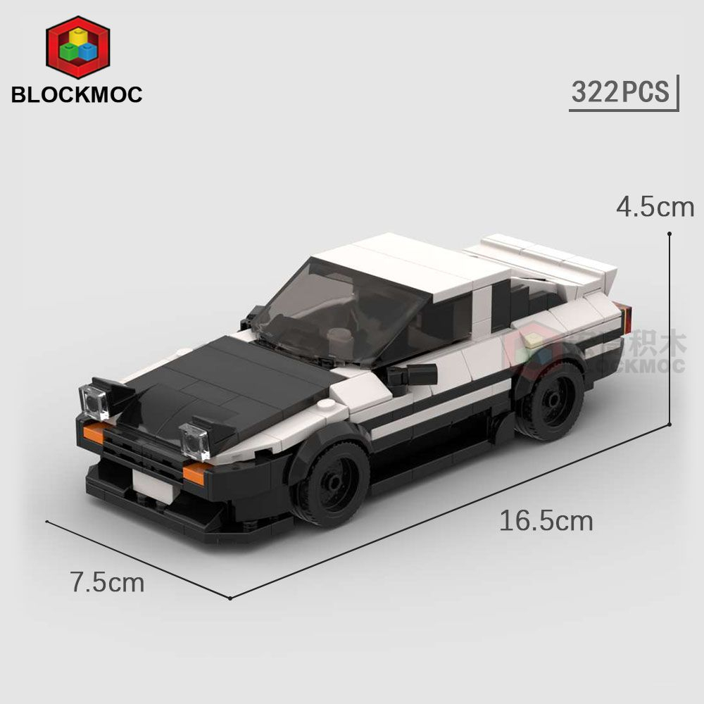 Compatível com a Lego MOC Technology Series Movie Initial D Toyota AE86 ...