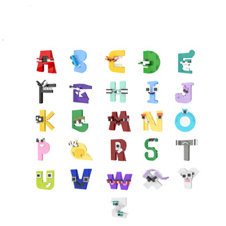 Alfabeto Lore Building Block Toys Creative Uppercase ABC Letters Animal ...