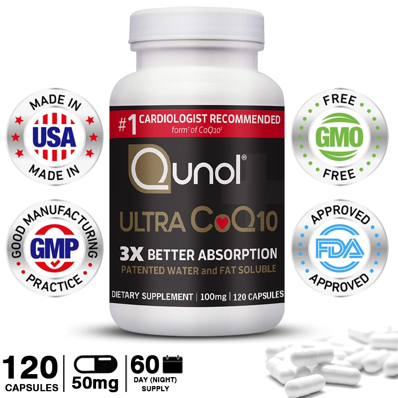 Qunol Ultra CoQ10 100mg , Absorvido 3X Melhor , Suplemento Natural ...